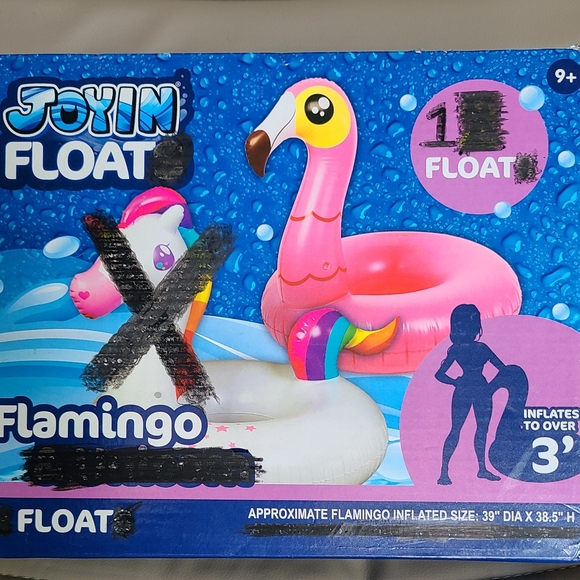 Joyin | Swim | Joyin New Flamingo Inflatable 3 Foot Pool Float For Kids ...